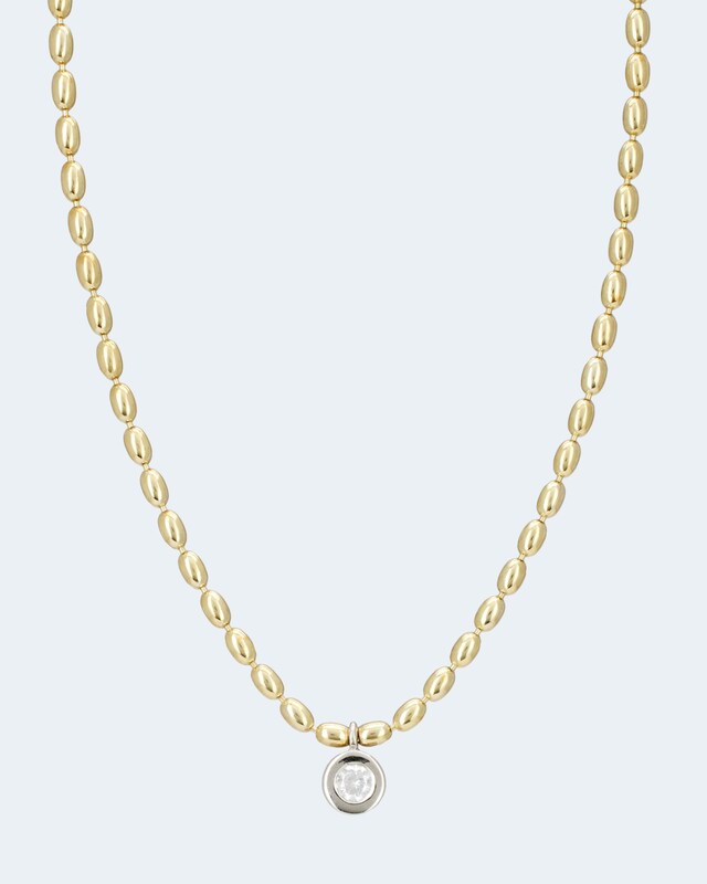Pfeffinger Brillanten Collier mit Solo-Brillant