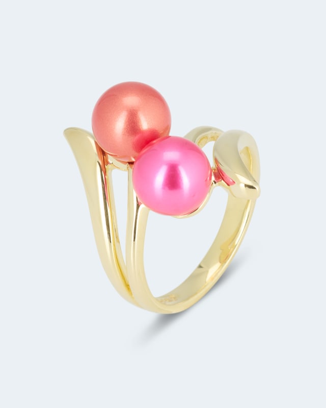 Pfeffinger Ring mit 2 Muschelkernperlen 8mm - online
