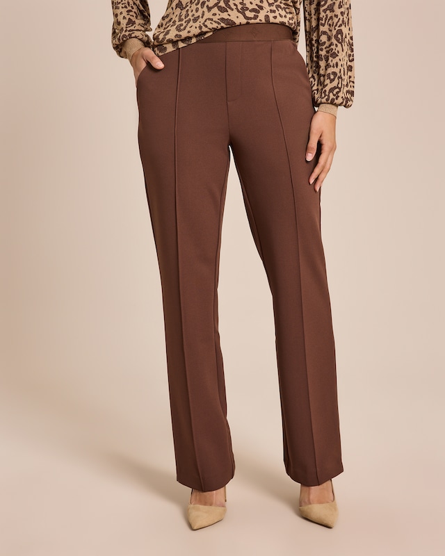 Pfeffinger elegante Hose mit Logo-Bund | HSE Mode