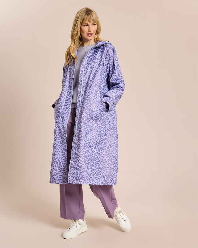 Jana Ina Mantel Leo Print - Stylischer Damenmantel bei HSE