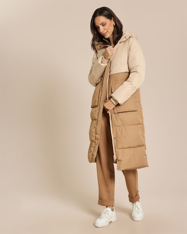 Jana Ina Color-Block Mantel - Stylischer Wintermantel bei HSE